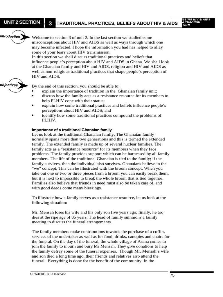 Unit 2 - Section 3 hiv NEW | PDF | Hiv/Aids | Social Stigma