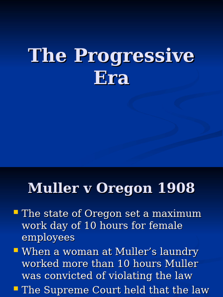 The Progressive Era6 | PDF | Progressivism In The United States ...
