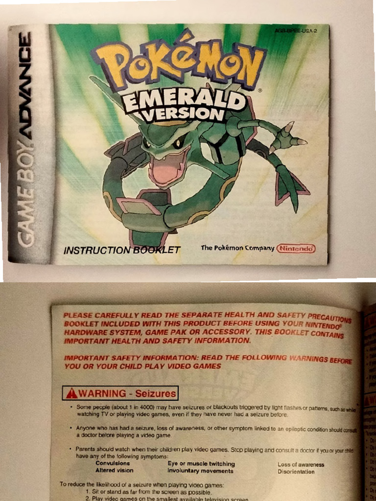 Pokemon - Emerald Version-Manual | PDF
