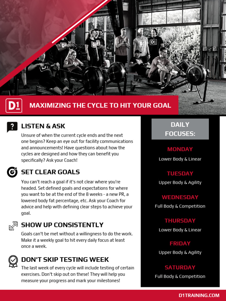 Maximizing The Cycle To Hit Your Goal | PDF