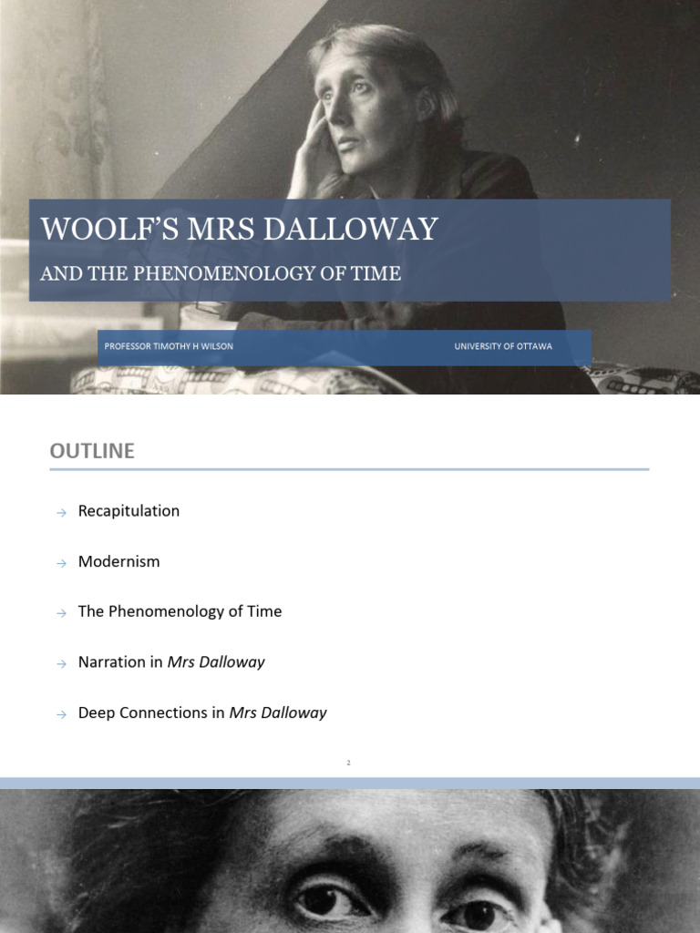 8.virginia Woolfs Phenomenology of Time in Mrs Dalloway | PDF | Martin ...