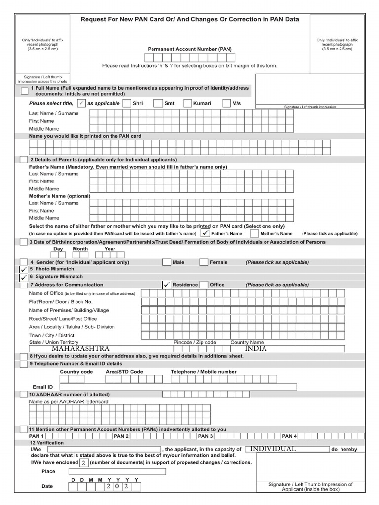 CFS Pan Form | PDF