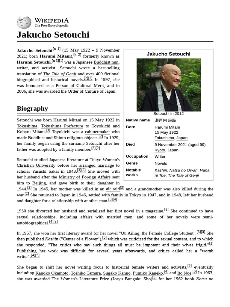 Jakucho_Setouchi | PDF