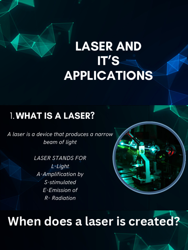 Laser Basics and Applications | PDF