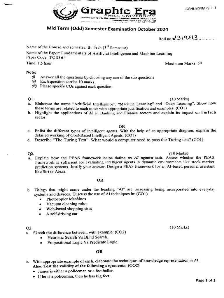 tcs364 Midsem 2024 Oct | PDF