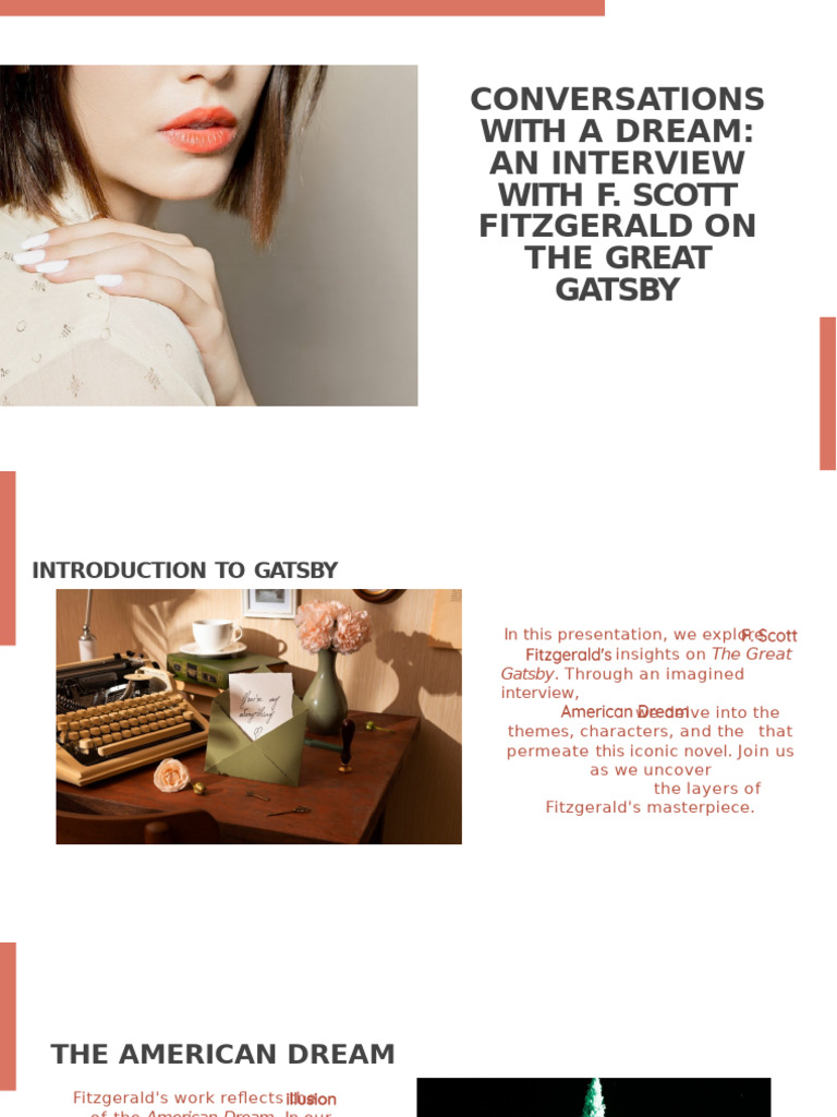 Interview with F. Scott Fitzgerald on Gatsby | PDF | The Great Gatsby ...