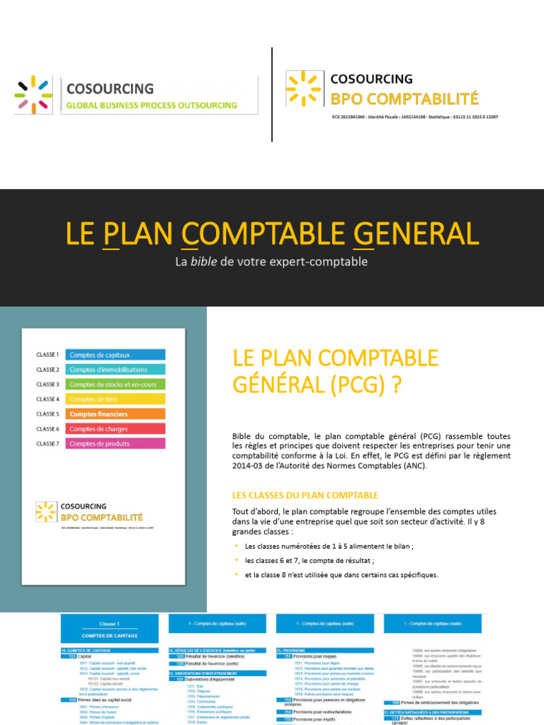 Plan Comptable Général : Guide Complet | PDF