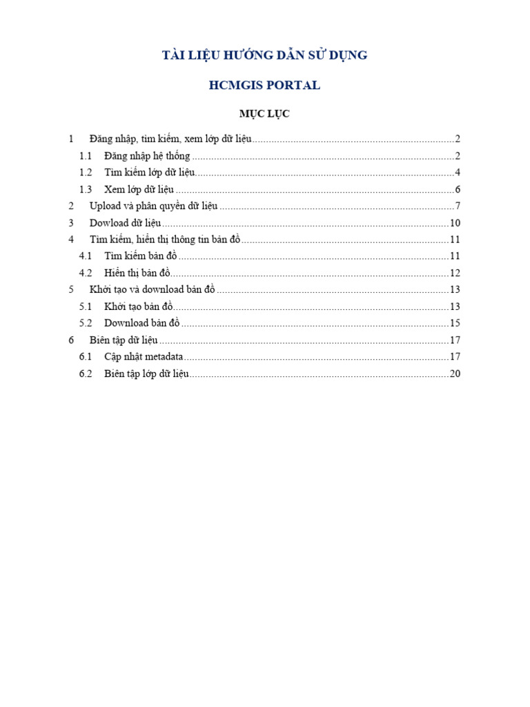 HDSD Hcmgisportal | PDF