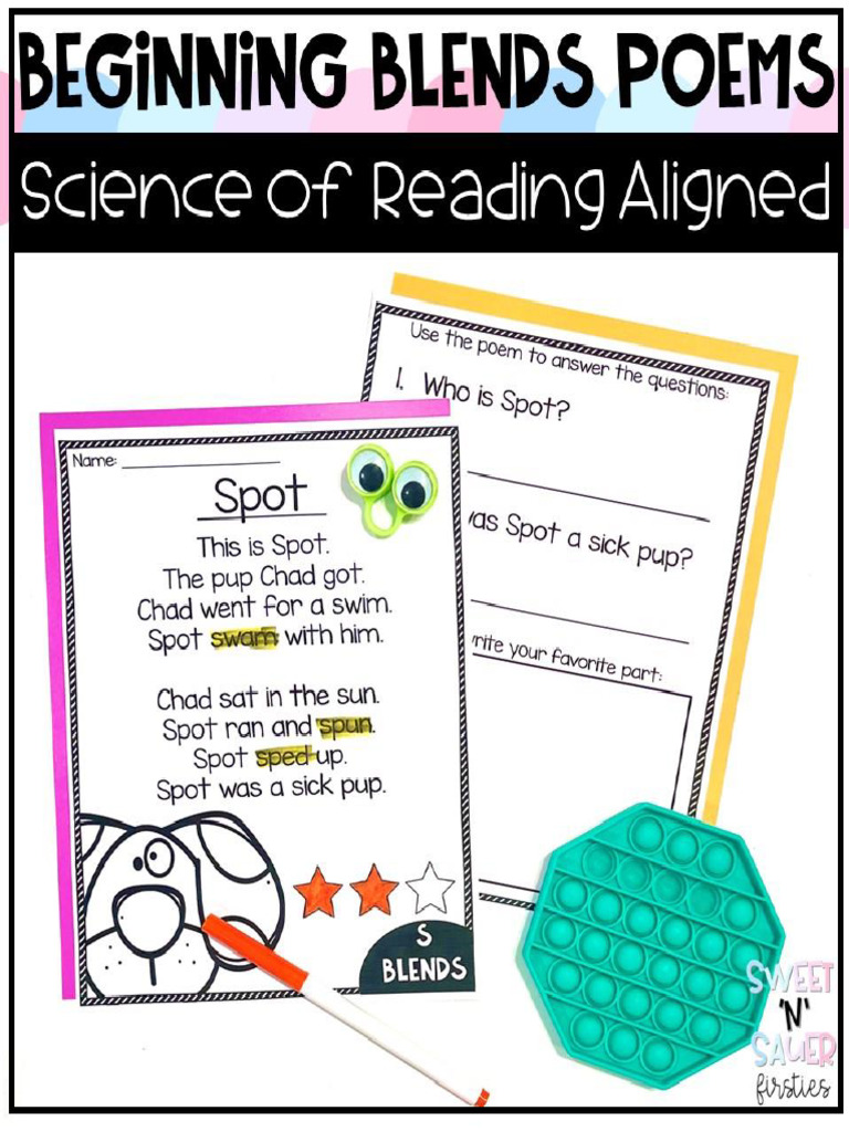 1 - Decodable Beginning Blends Science of Reading Aligned Poems | PDF ...