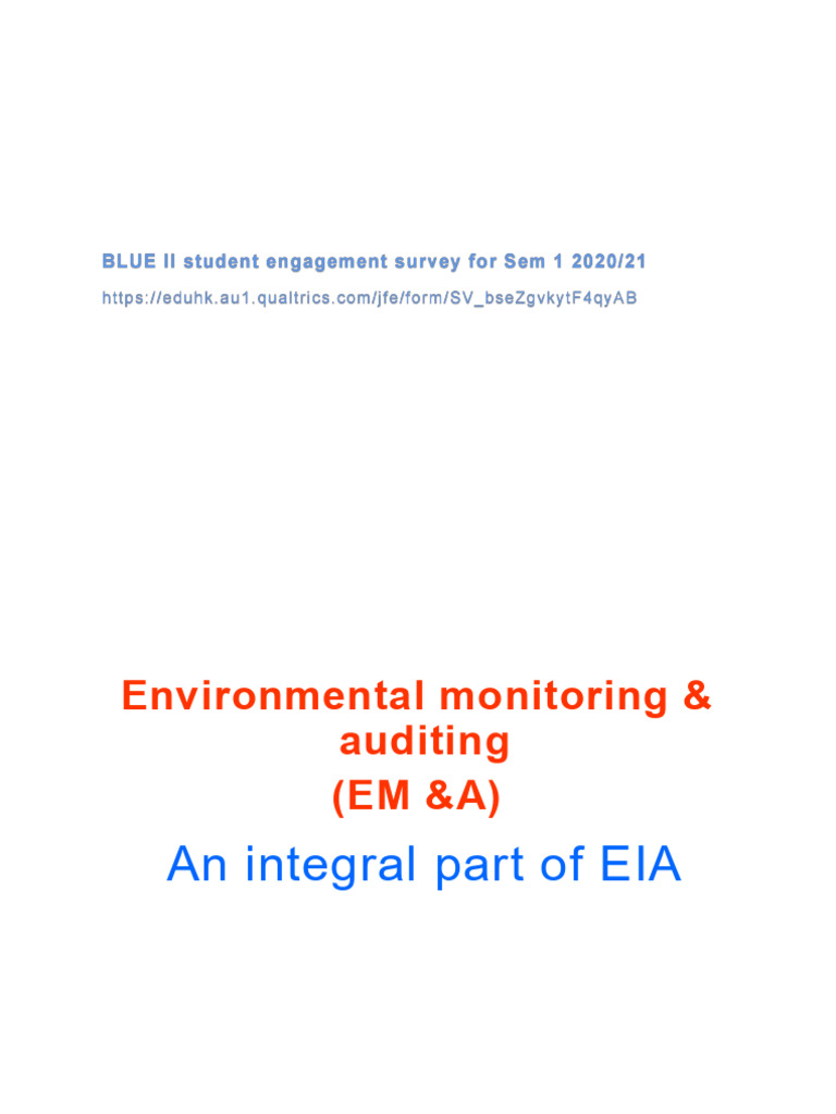 6 Env Monitoring and auditing | PDF