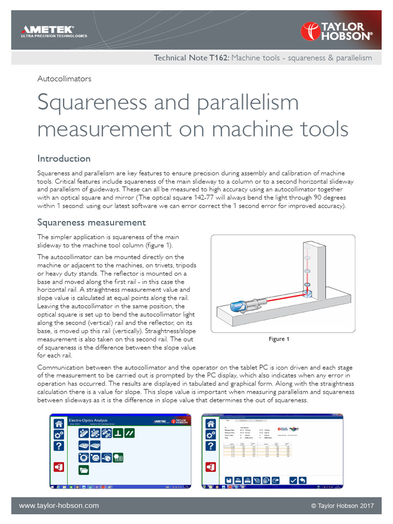 t162_machine-tools---squareness-and-parallelism_en | PDF | Optics ...