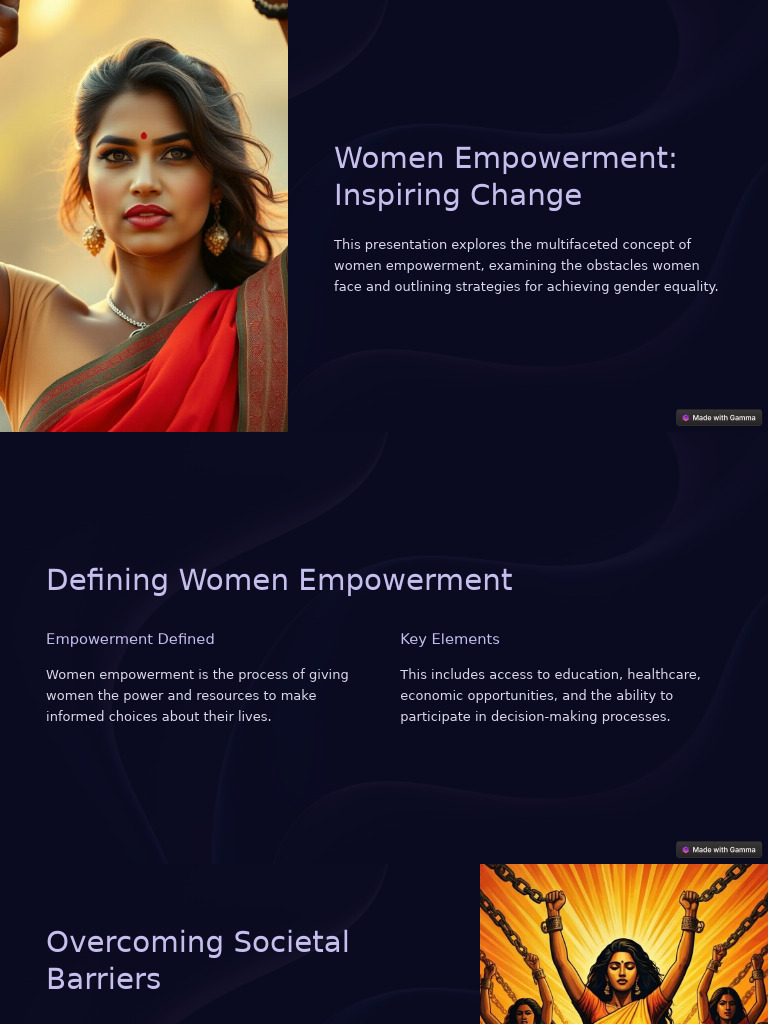 Women Empowerment Inspiring Change | PDF | Empowerment | Diversity ...