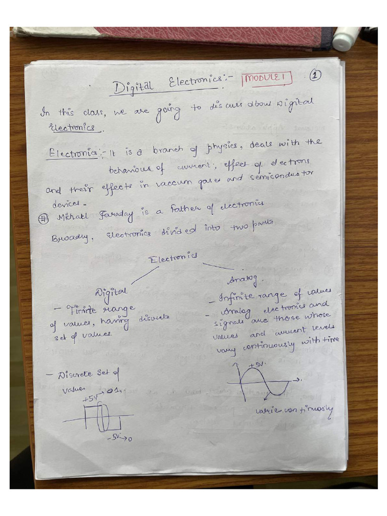 DIGITAl_ELECTRONICS_UNIT 1 | PDF