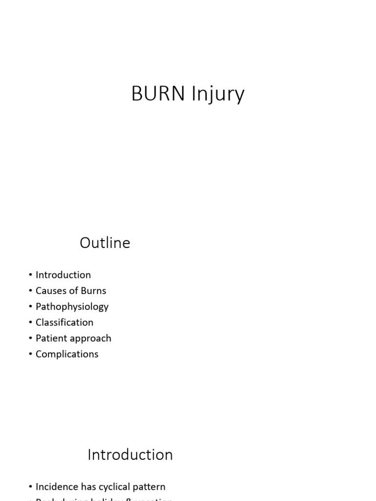 Burn injury_1 | PDF | Burn | Cardiopulmonary Resuscitation