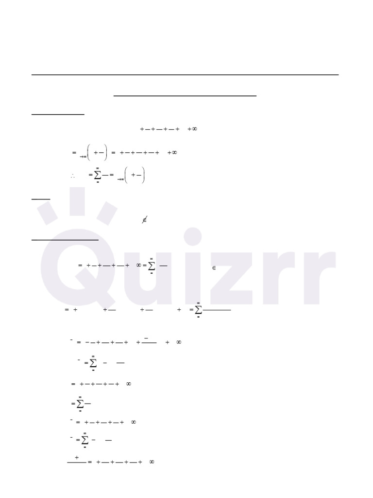 01 Exponential Series Induction Formula Sheets Quizrr | PDF ...