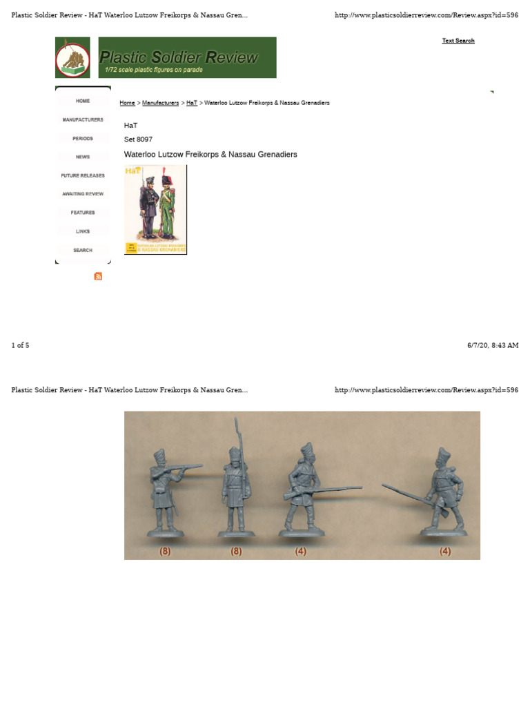 Lutzow Freikorps & Nassau Grenadiers | PDF | Battle Of Waterloo ...