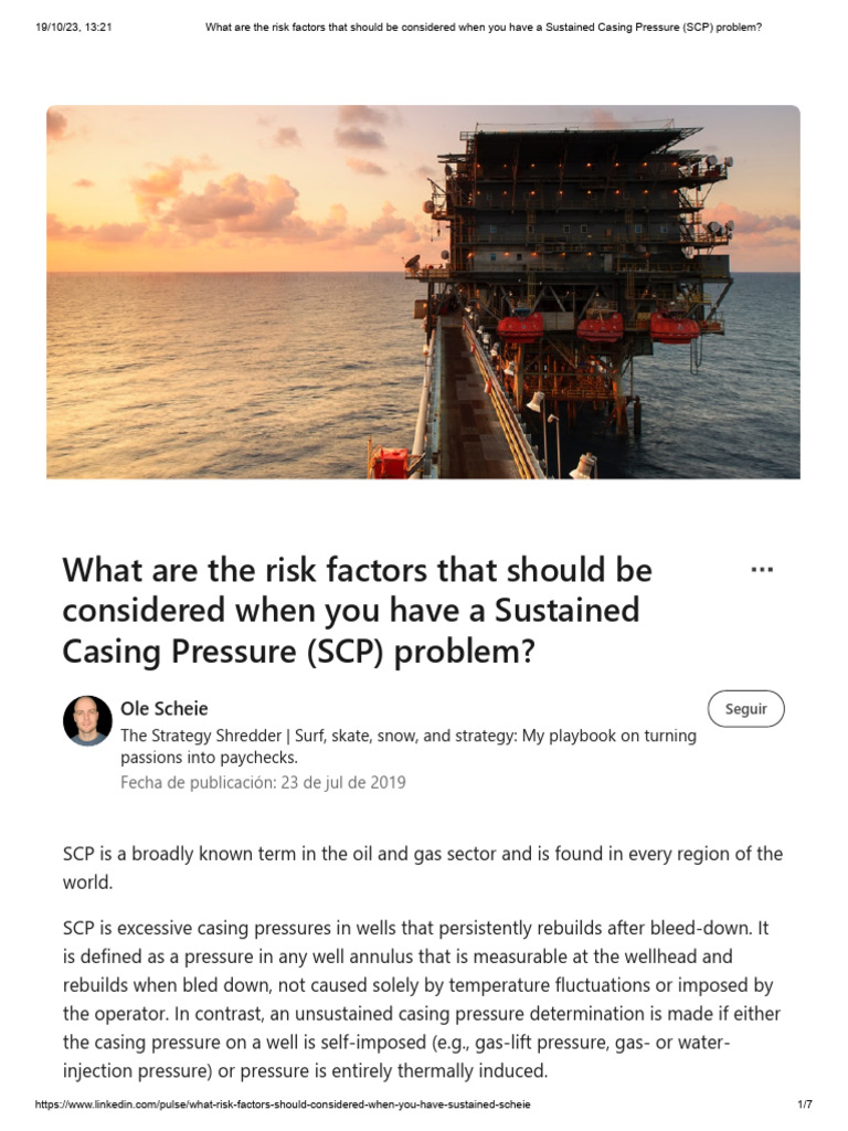 Factors That Should Be Considered When You Have A SCP Problem | PDF ...