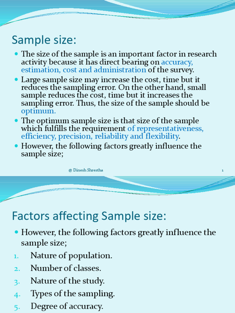 Unit 1 Sampling Distribution and Estimation Part 3 | PDF | Sample Size ...