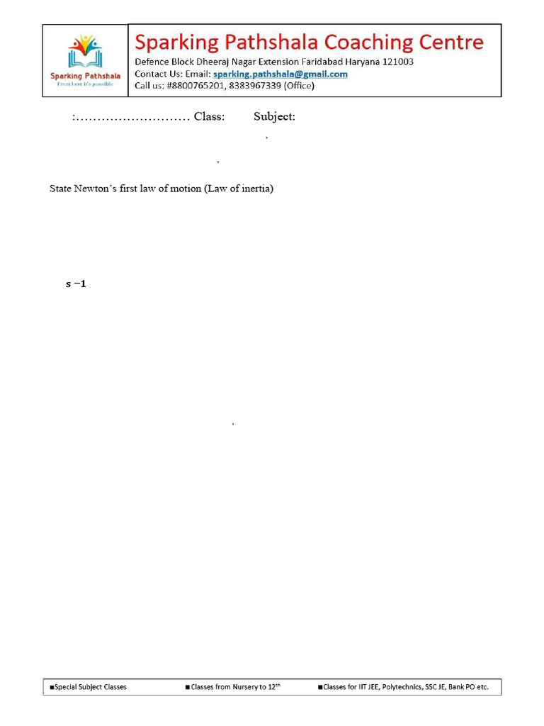 Science Momentum and Motion Questions | PDF