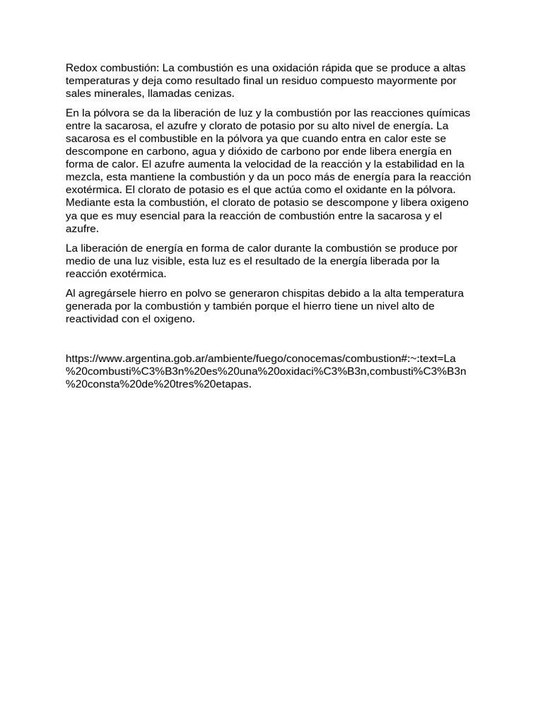 Redox combustión | PDF | Ácido clorhídrico | Hidróxido de sodio