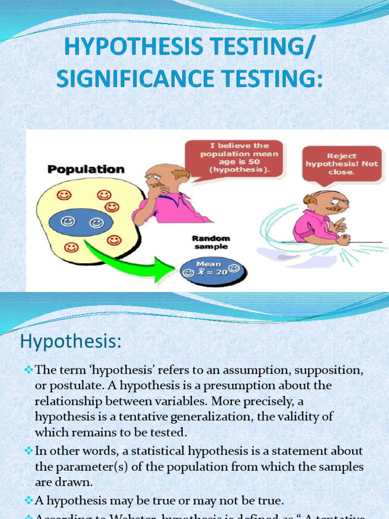 Understanding Hypothesis Testing | PDF | Type I And Type Ii Errors ...