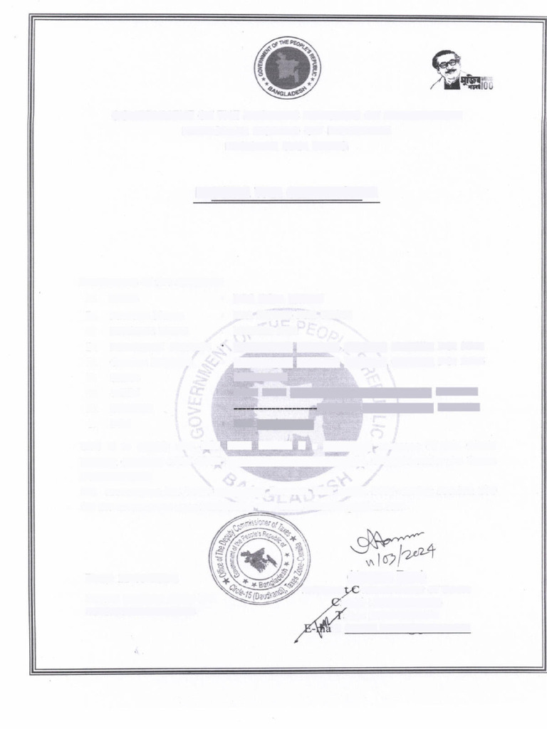 Tax Certificate Demo Pdf
