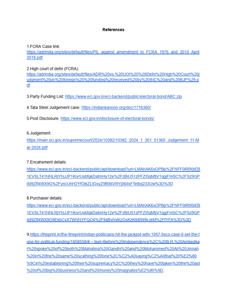 Electoralbond Case Refrence | PDF
