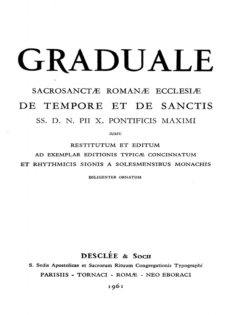 Proprium Sanctorum1961 | PDF