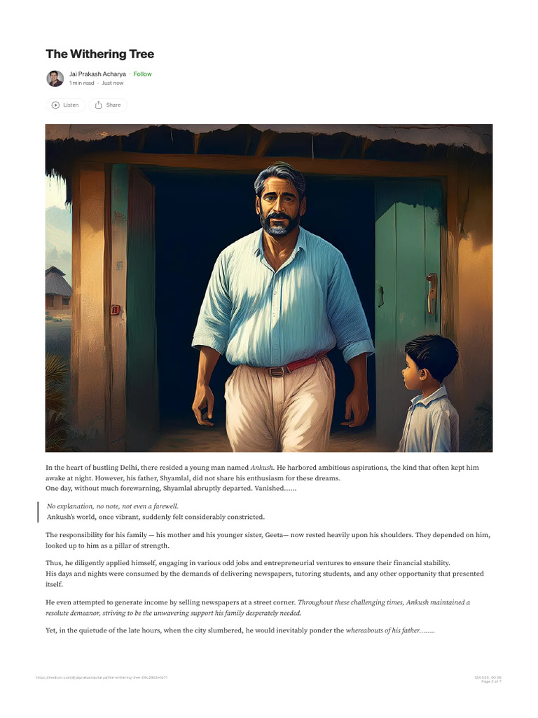 The Withering Tree - Jai Prakash Acharya | PDF