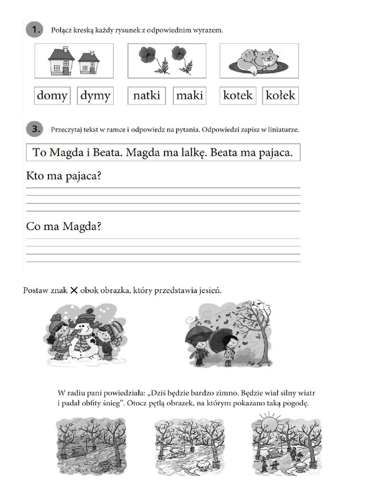 Grudzień Polski Klasa 1 | PDF