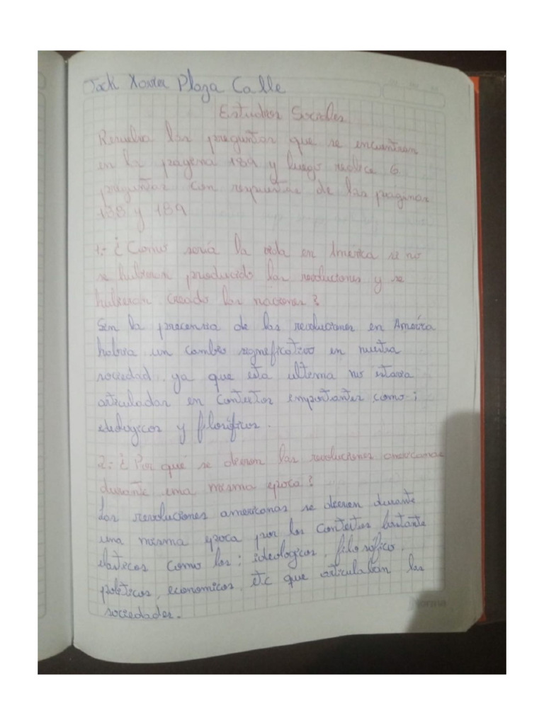Deber Libro Sociales | PDF