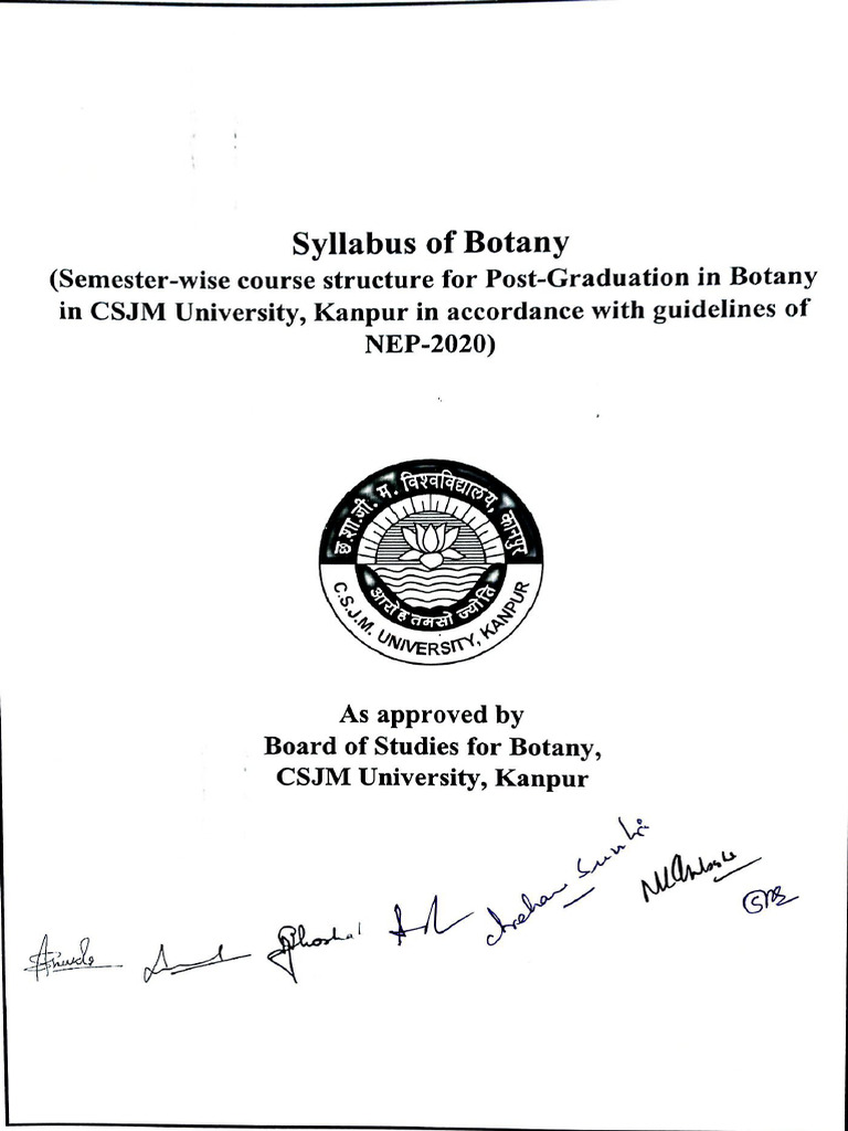 M.Sc. Botany | PDF