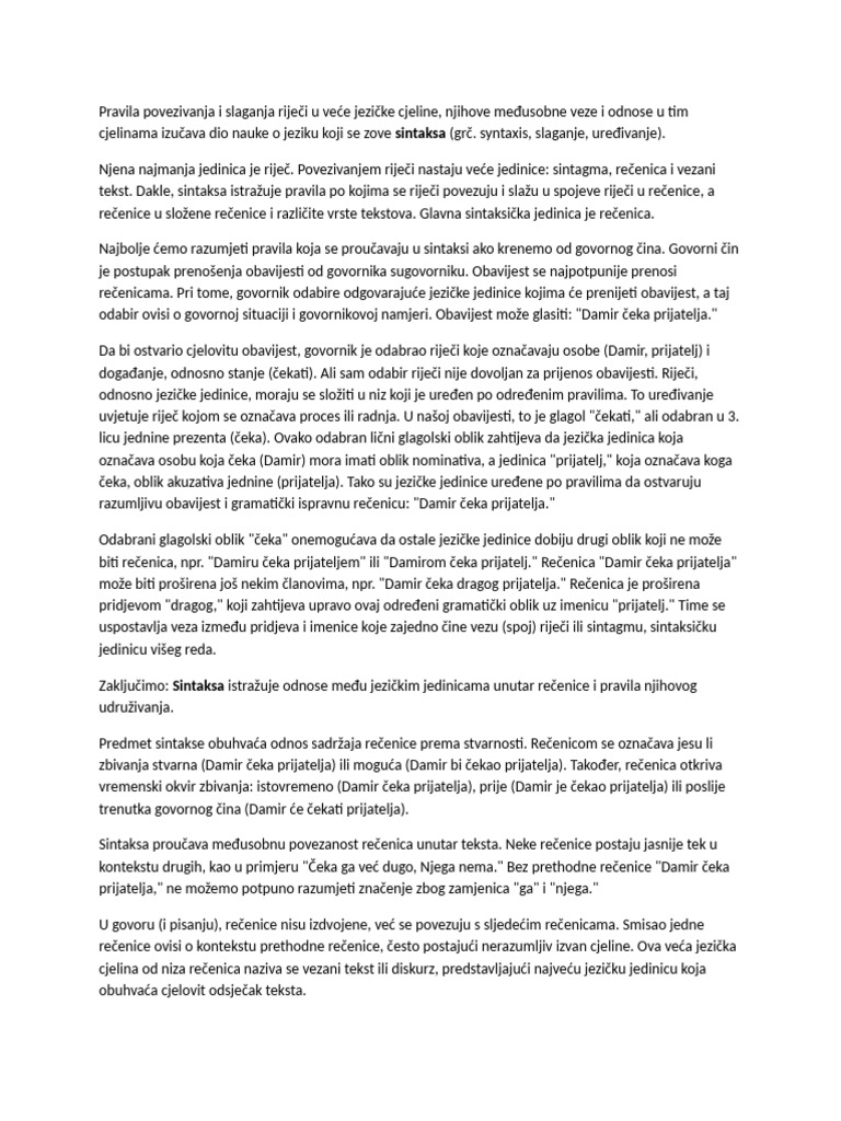 Naš jezik sintaksa (dopunjeno izdanje) | PDF