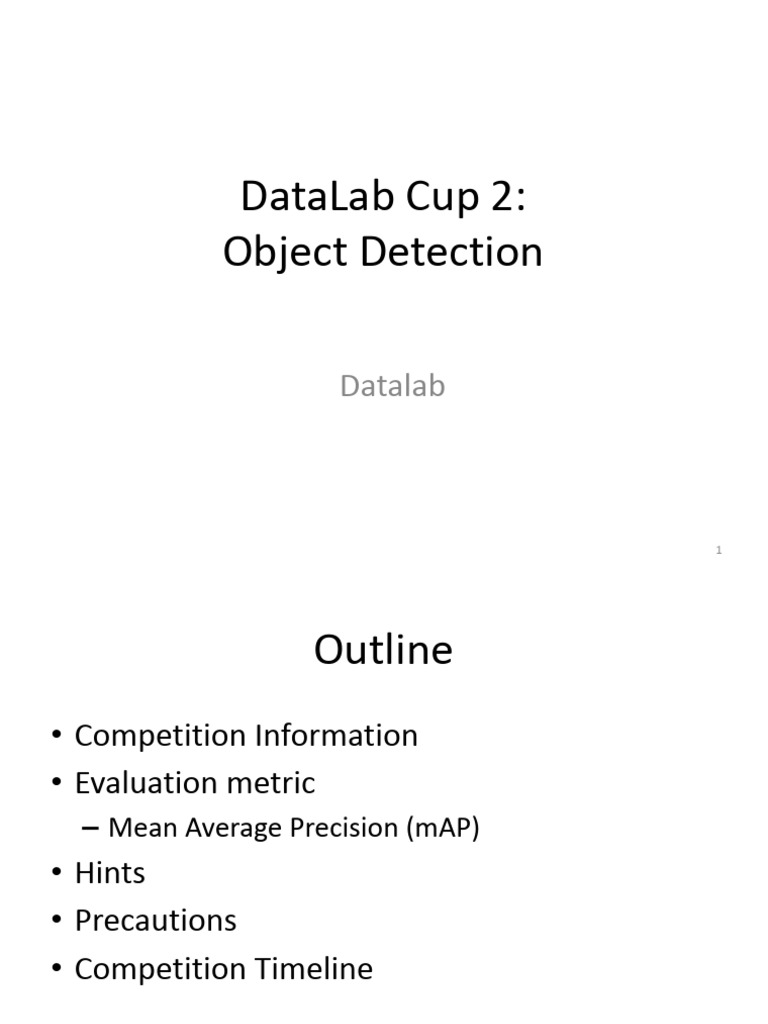 02 Object-Detection Slide | PDF | Mean Squared Error | Information Science