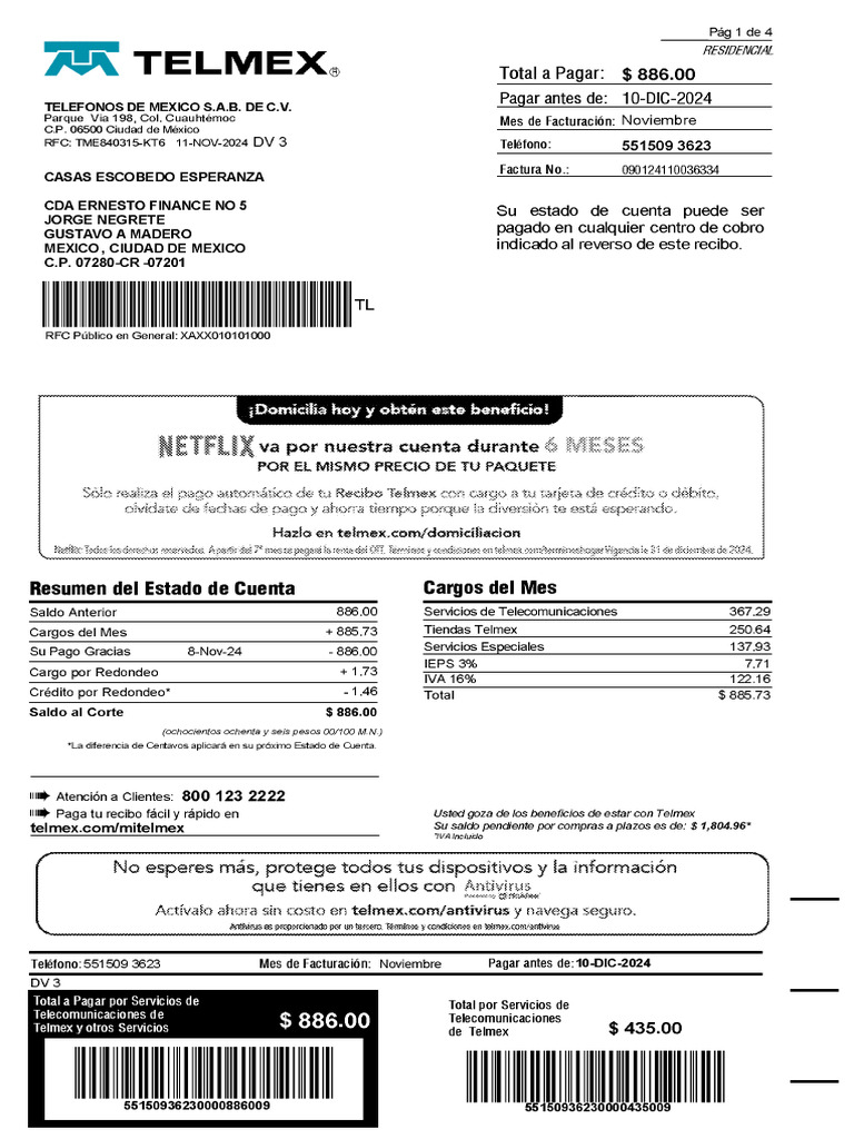 Comprobante de Domicilio Fiscal | PDF