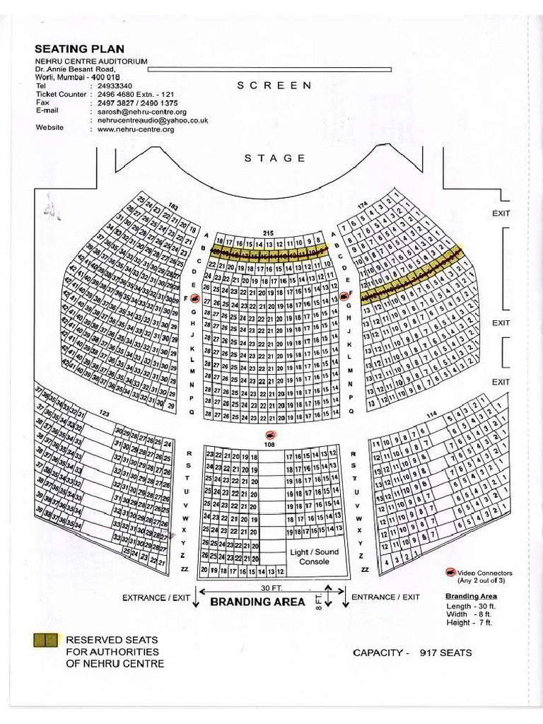 NSC Seating Plan | PDF