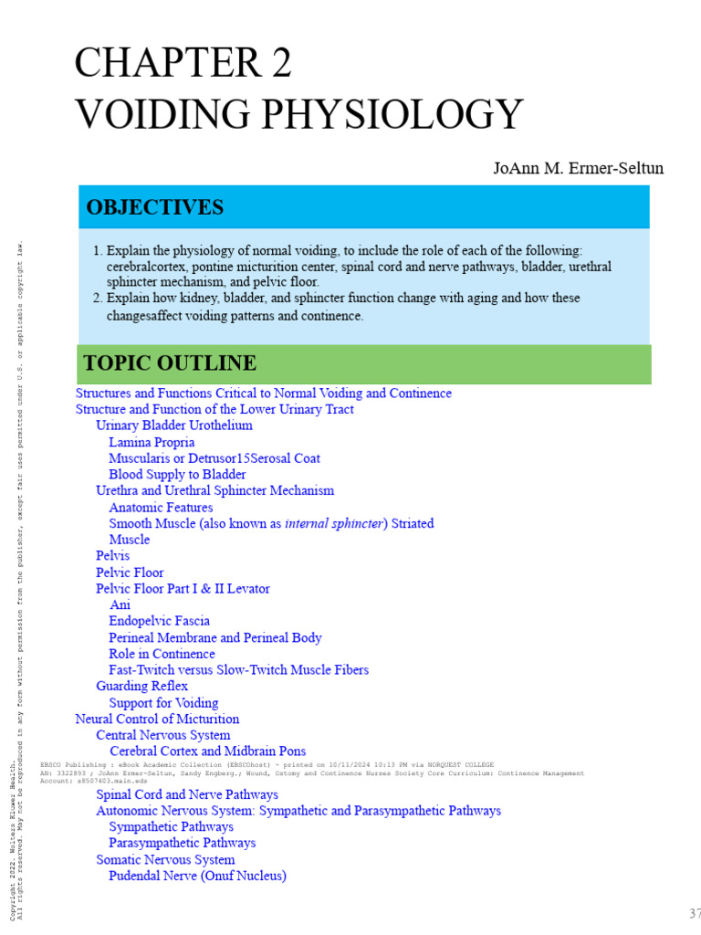 Chapter 2 - Continence Management | PDF | Urinary Incontinence | Urination