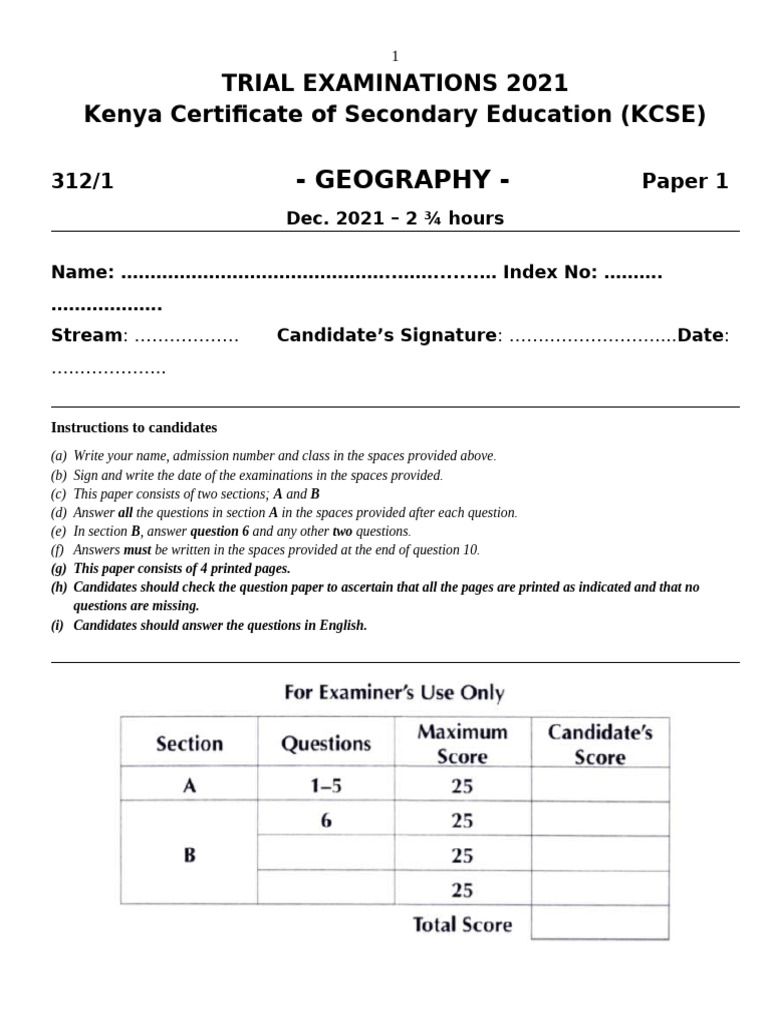 312-GEOGRAPHY-P1-QS | PDF | Geology | Geomorphology