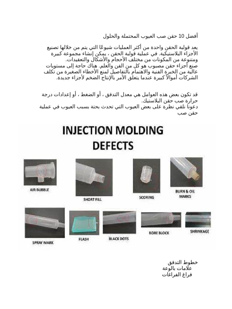 Injection Molding Problems | PDF