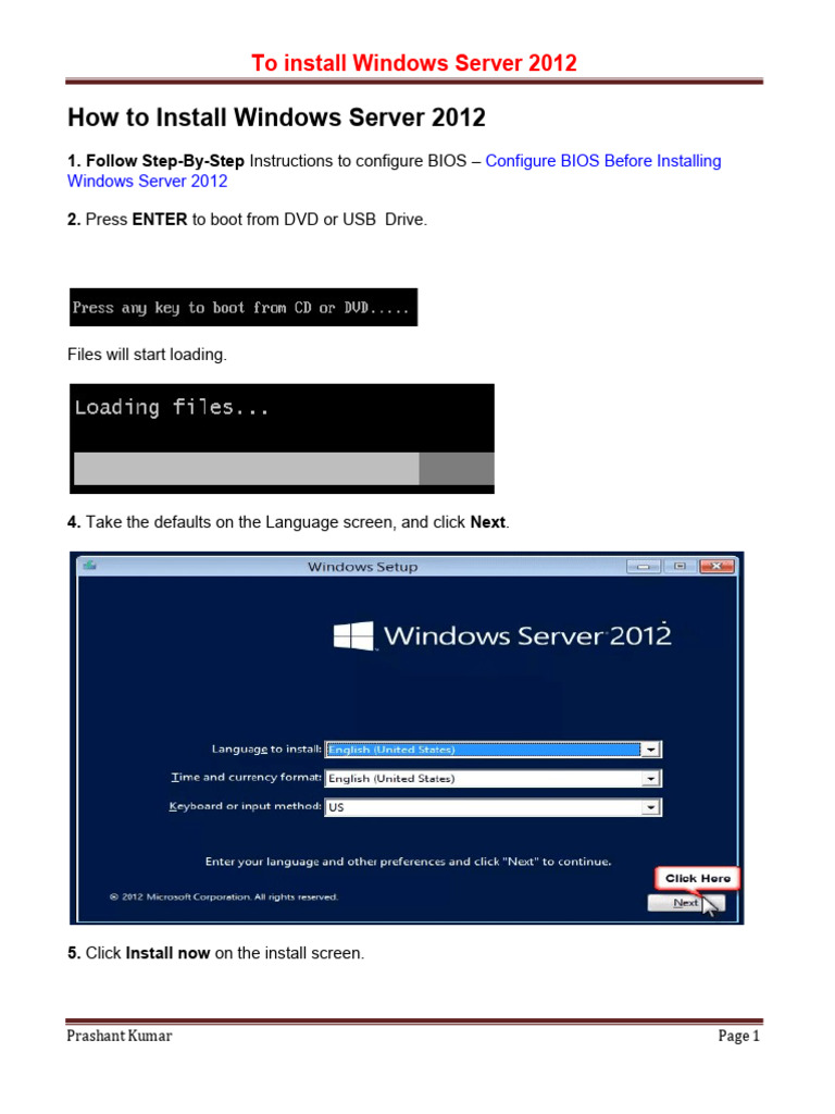 To Install Windows Server 2012 | PDF | Microsoft Windows | System Software