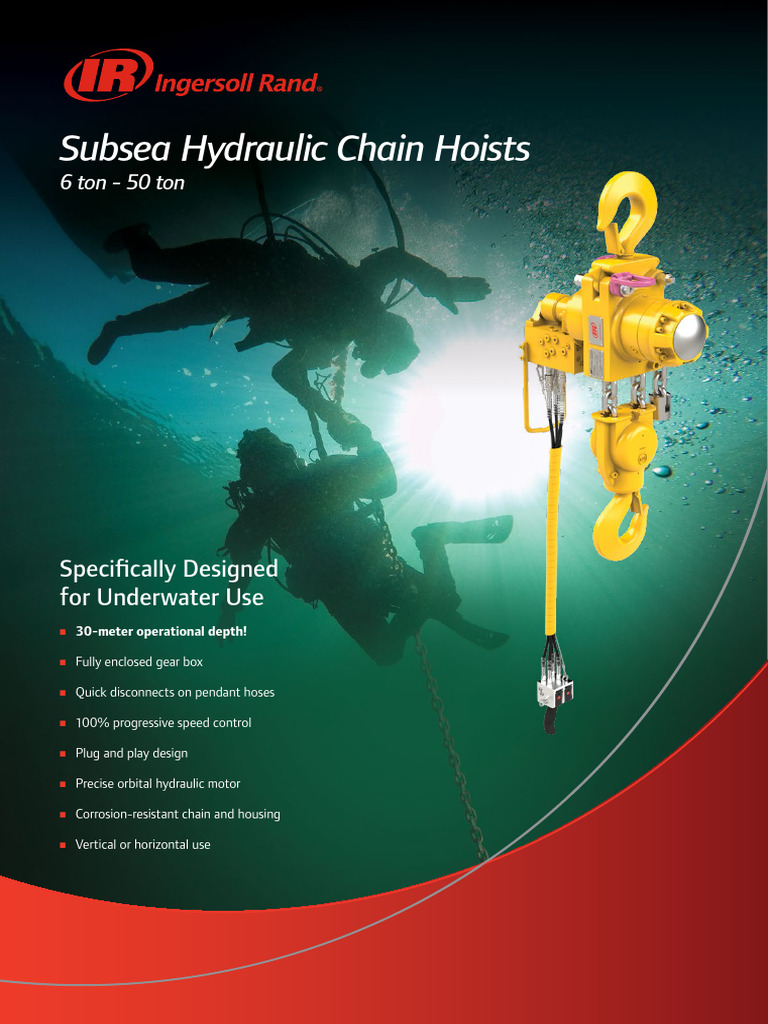 Subsea Hydraulic Chain Hoists Overview | PDF | Corrosion