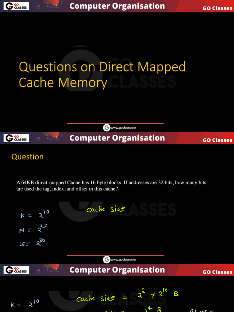 Annonated Notes - Lec2 Cache ques | PDF Annonated Notes - Lec2 Cache ques | PDF