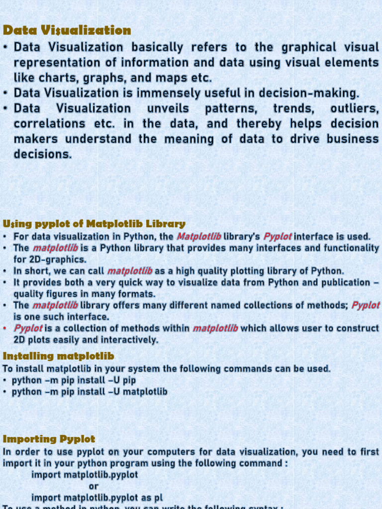 Data Visualization 1 Ip | PDF