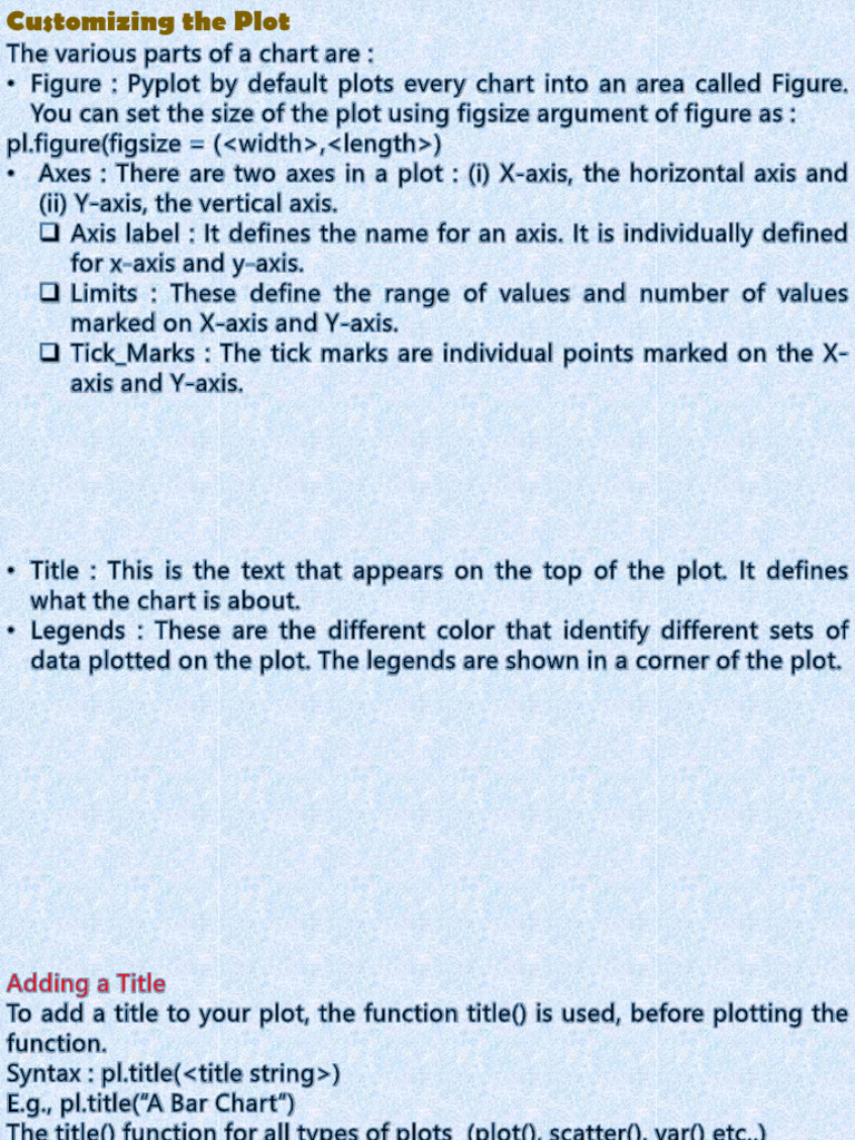 Customizing Python Data Visualizations | PDF