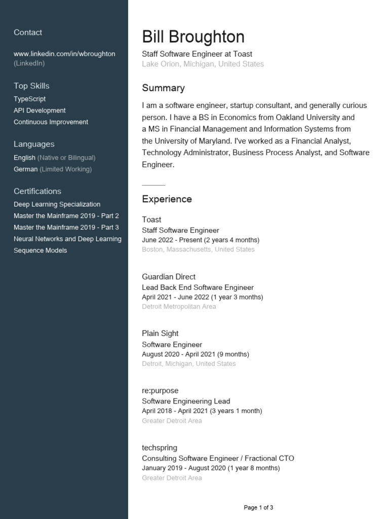 Bill Broughton | PDF | Computing