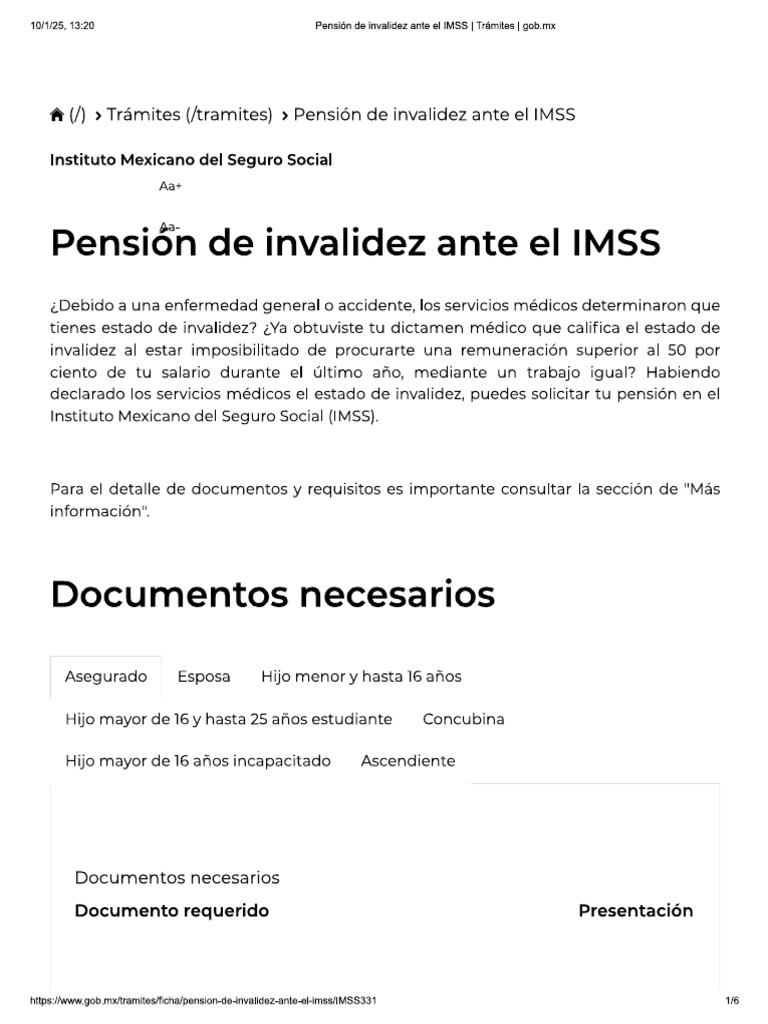 Documentos Por Invalidez | PDF