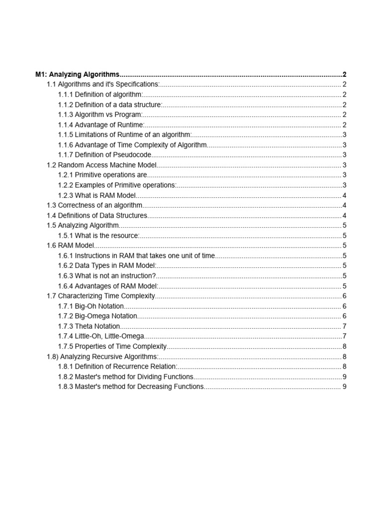 End Sem Dsa | PDF | Queue (Abstract Data Type) | Time Complexity