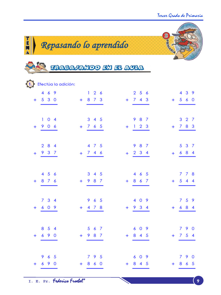 Matematica 3ro - 1 | PDF