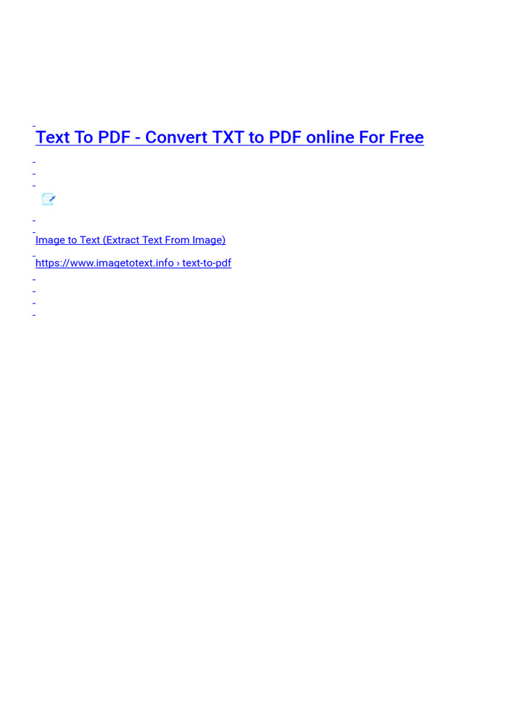 Free Text to PDF Converter Online | PDF