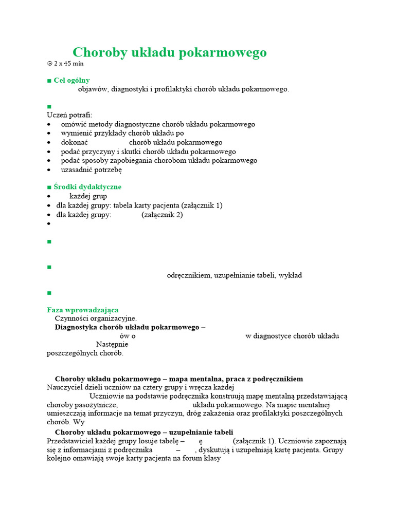 46 Choroby Ukladu Pokarmowego | PDF
